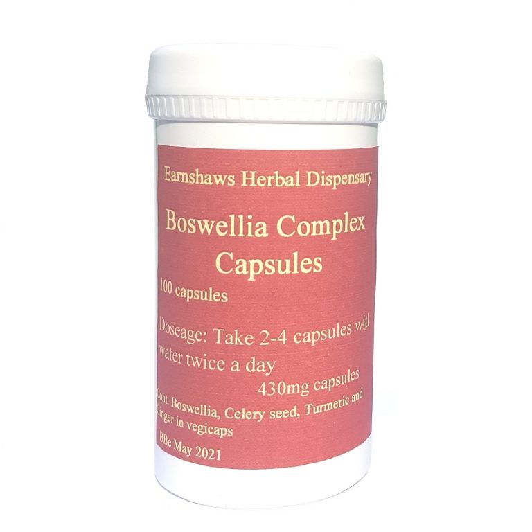 Boswellia Complex Capsules (100) - Earnshaw's Herbal Dispensary